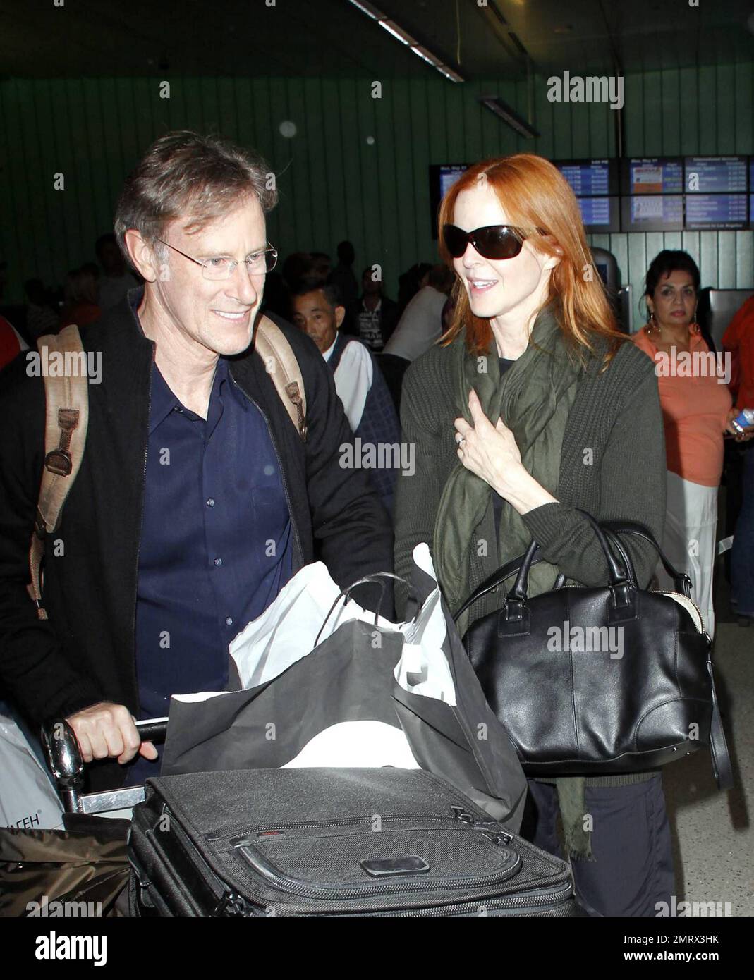 "Desperate Houswives" star Marcia Cross and husband Tom Mahoney look ...