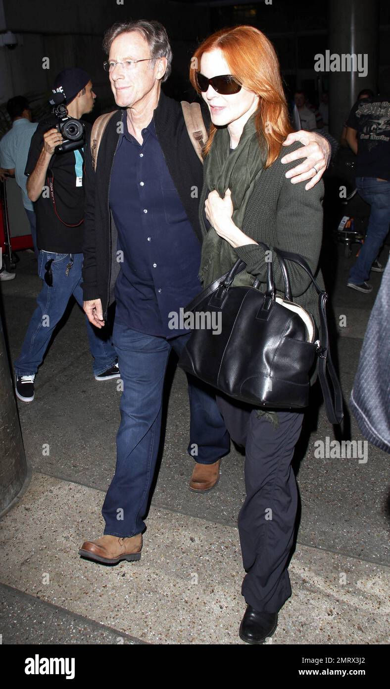 "Desperate Houswives" star Marcia Cross and husband Tom Mahoney look ...