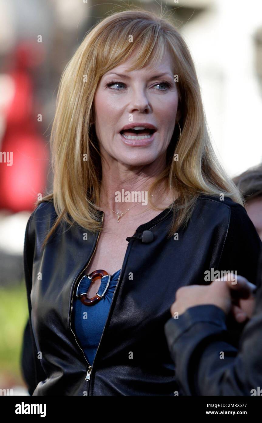"CSI: Crime Scene Investigation" star Marg Helgenberger wears black ...