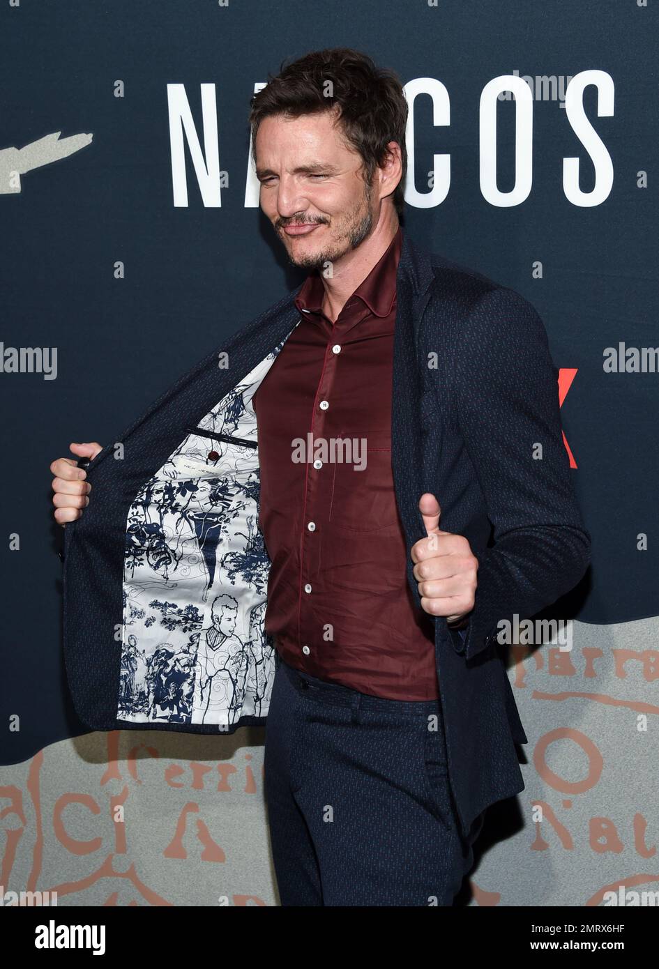 Actor Pedro Pascal attends the Netflix series "Narcos" season three ...