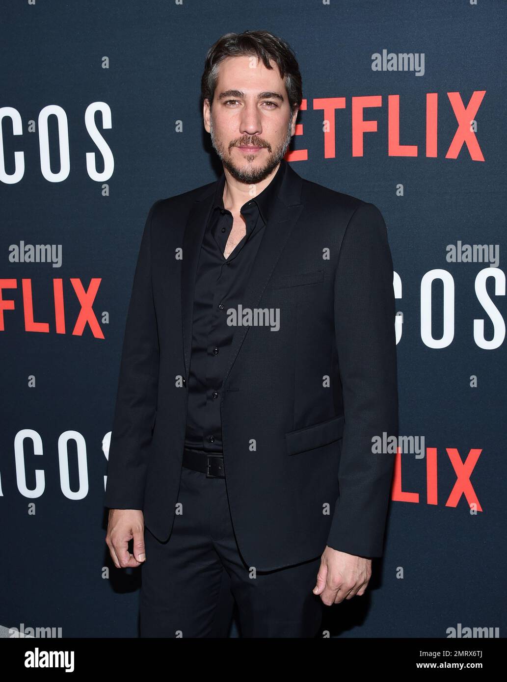 Actor Alberto Ammann attends the Netflix series "Narcos" season three ...