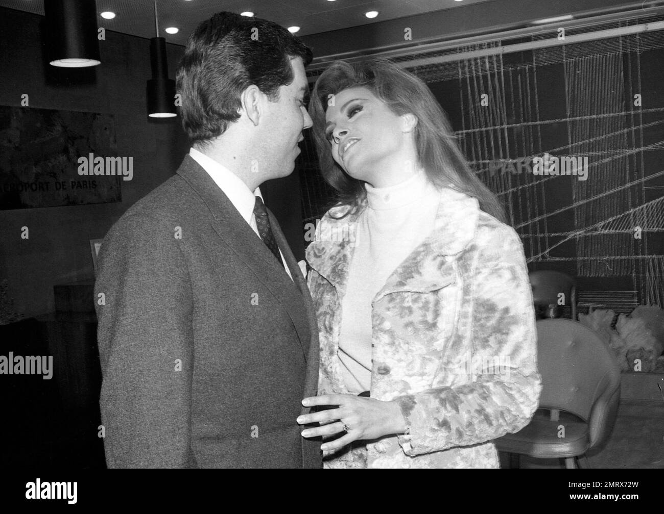 Film star Raquel Welch and her manager, Patrick Curtis, in Paris ...