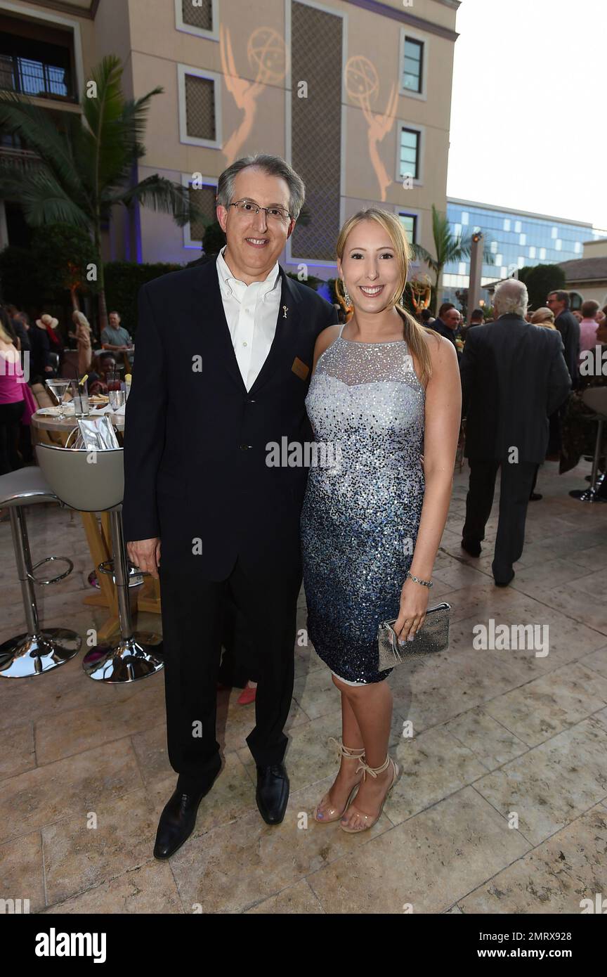 Paul Button, left, and Hannah Button attend the Television Academy's ...