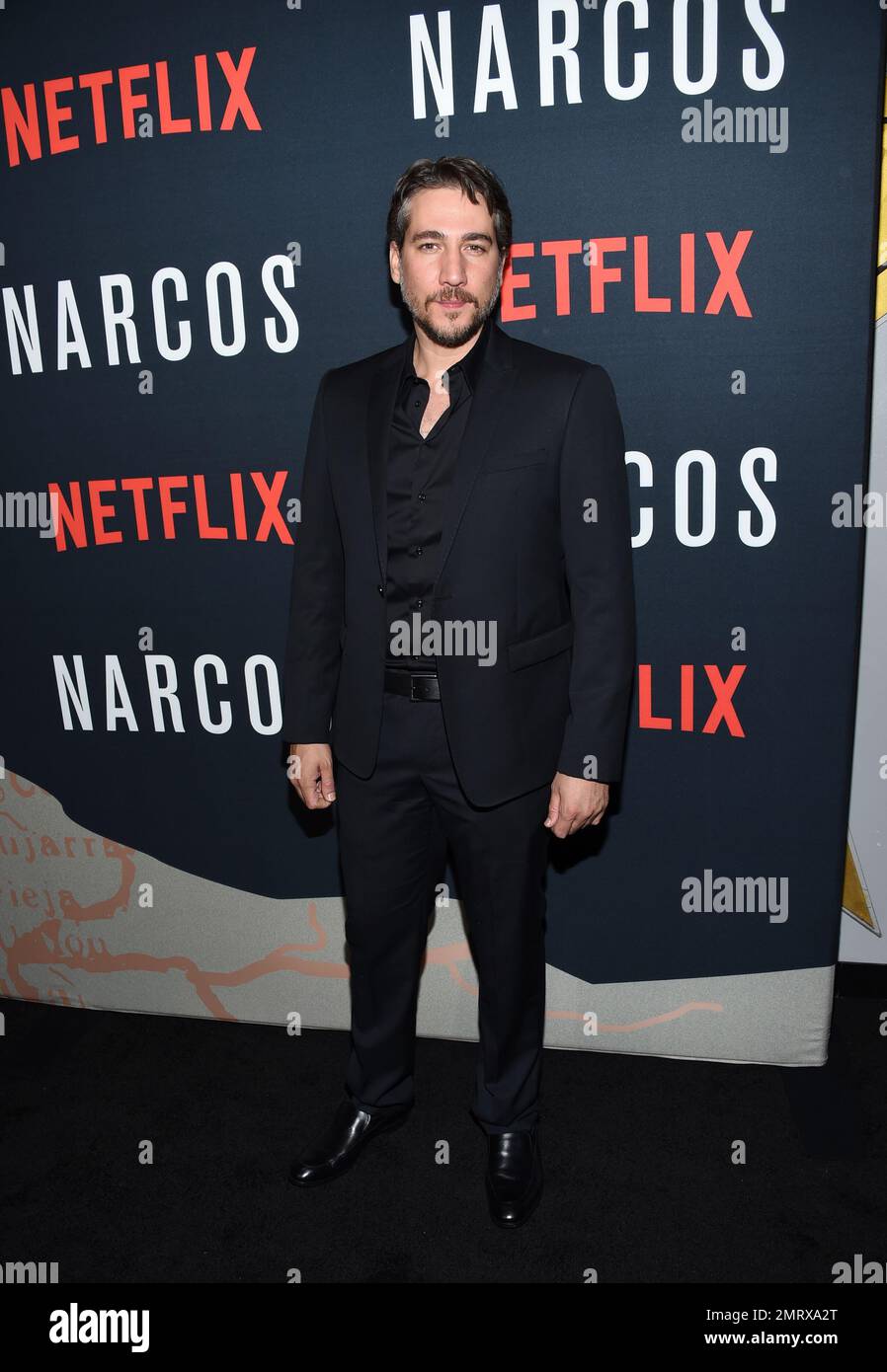 Actor Alberto Ammann attends the Netflix series "Narcos" season three ...