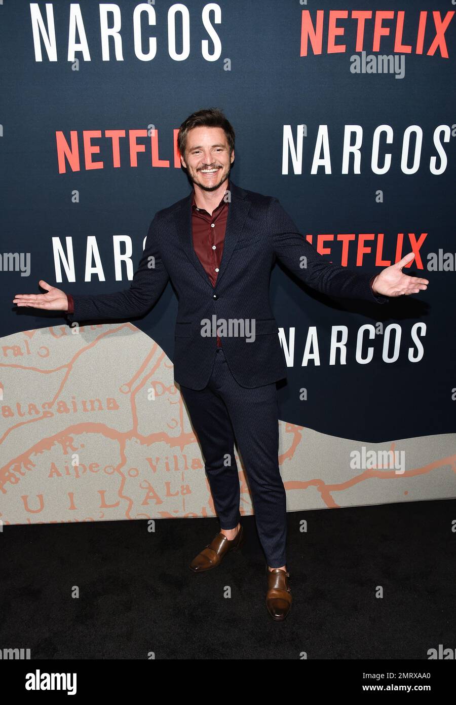 Actor Pedro Pascal attends the Netflix series "Narcos" season three ...
