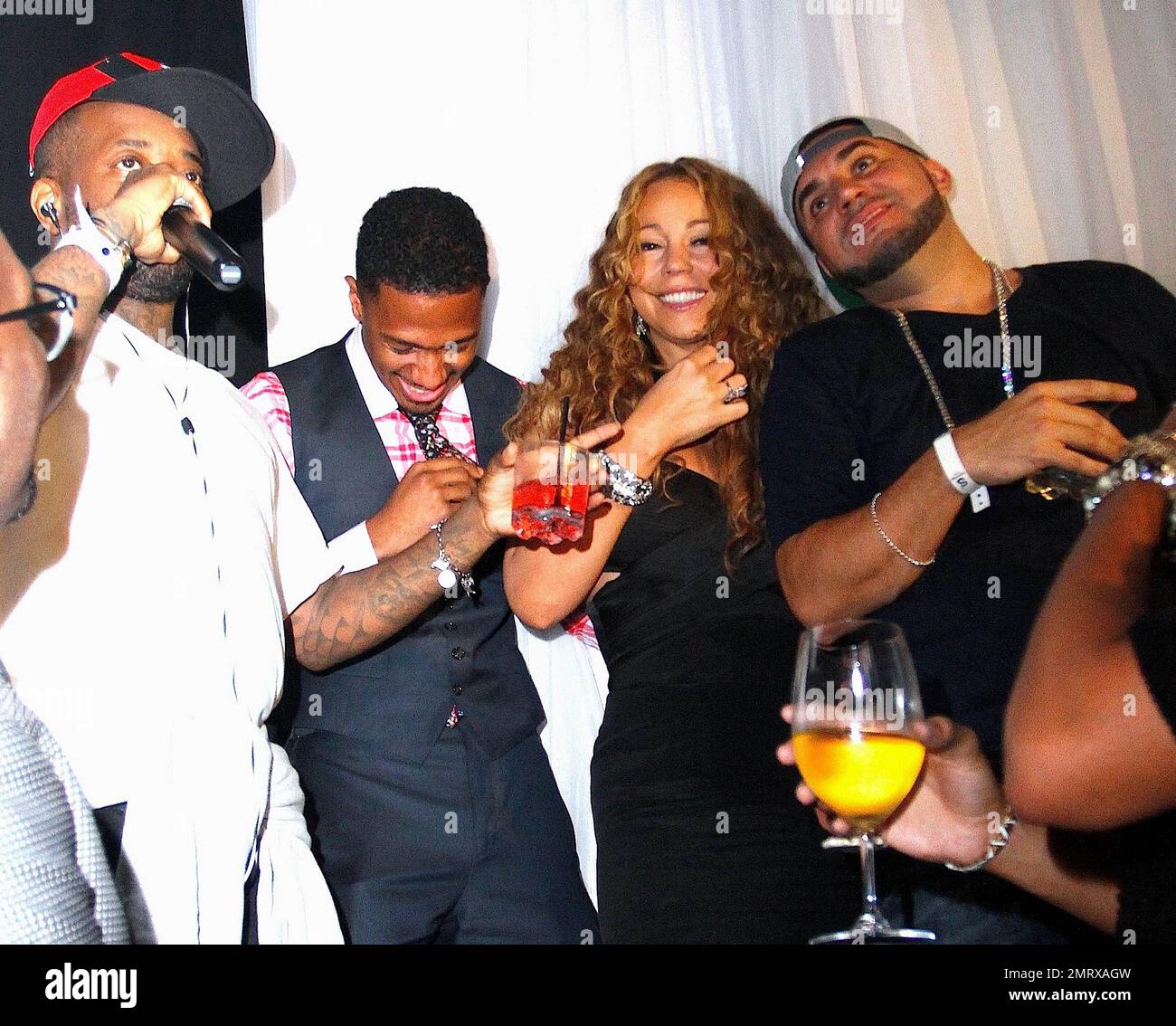 Mariah Carey, Nick Cannon, Randy Jackson, Jermaine Dupri and DJ Fellas ...