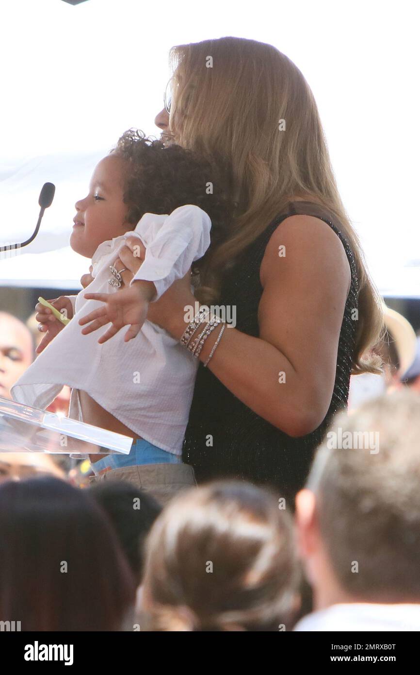 Mariah Carey gets her star on the Hollywood Walk Of Fame. Los Angeles ...