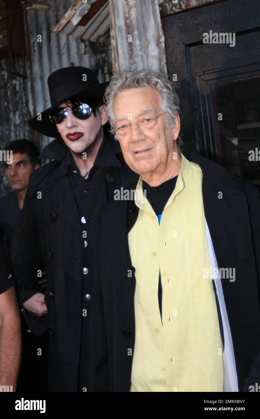 Marilyn Manson and Ray Manzarek of 'The Doors' at the 5th Annual Sunset ...