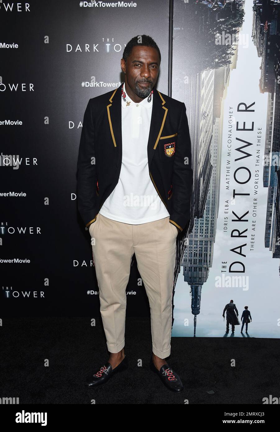 British actor Idris Elba attends a special screening of "The Dark Tower ...