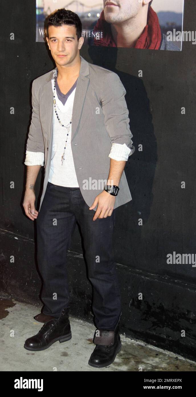 Singer and former "Dancing with the Stars" contestant Mark Ballas ...