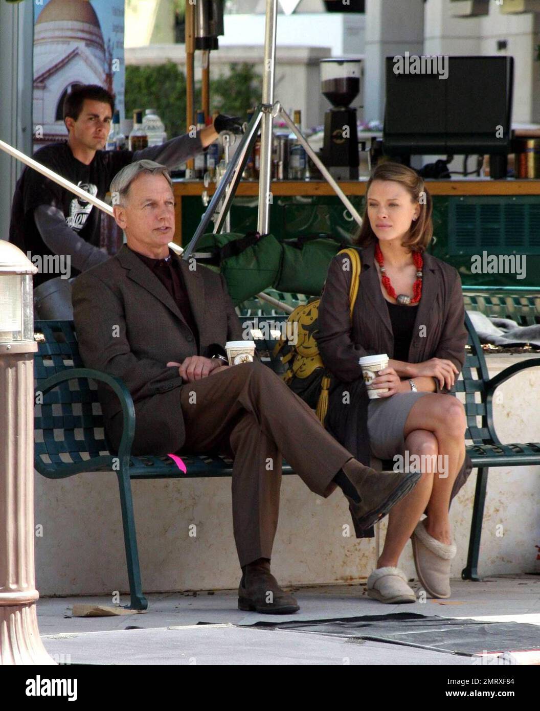Exclusive!! Mark Harmon was seen filming his hit TV show, "NCIS" on ...