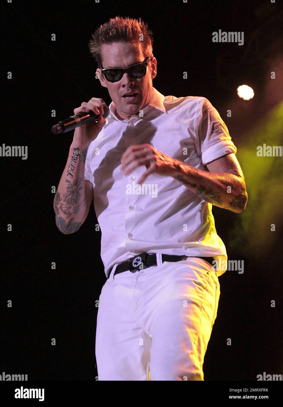 Mark McGrath of 'Sugar Ray' performs in concert as part of the ...
