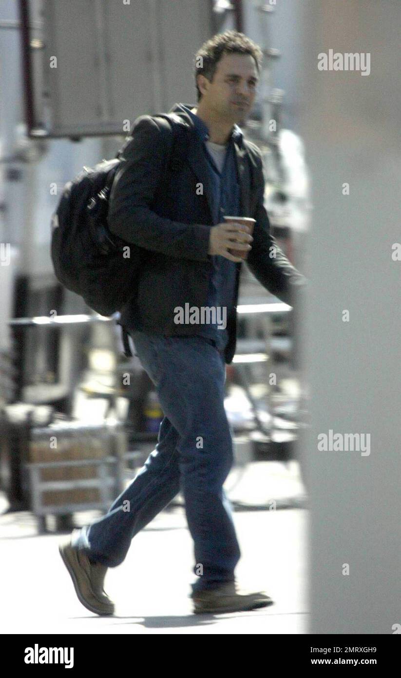 Exclusive!! Actor Mark Ruffalo was seen heading to a special effects ...