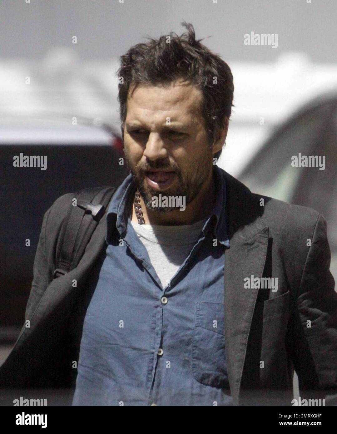 Exclusive!! Actor Mark Ruffalo was seen heading to a special effects ...