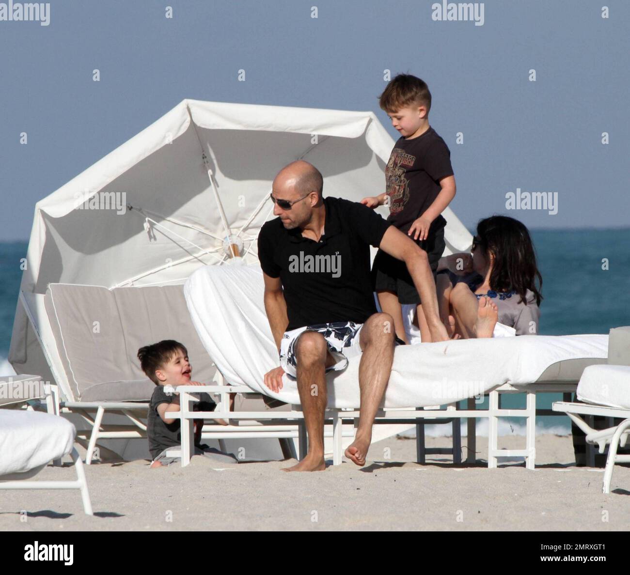 EXCLUSIVE!! British actor Mark Strong spends Christmas Eve on the beach ...