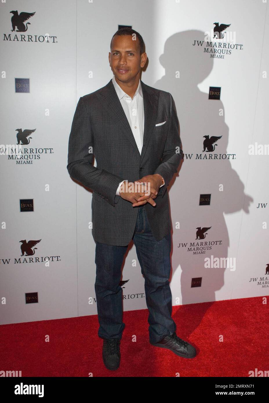 New York Yankees third baseman Alex Rodriguez walks the red carpet at ...