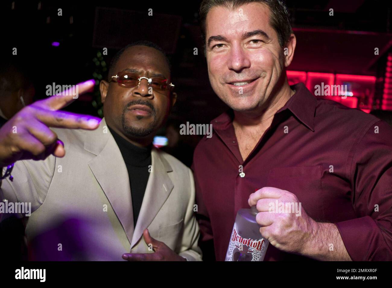 Comedian Martin Lawrence poses for photos in the VIP room at Infusion ...