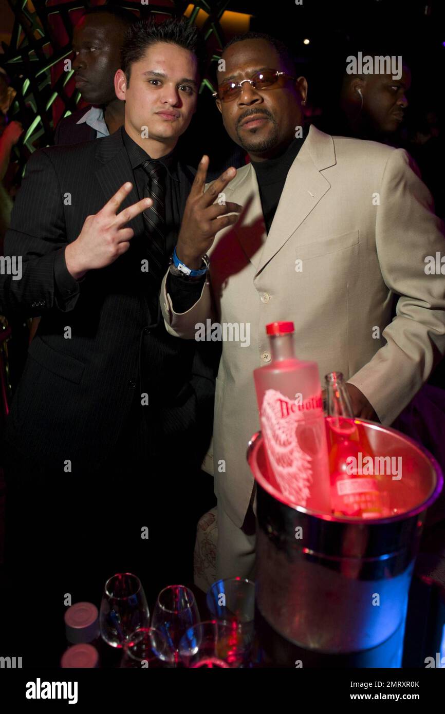 Comedian Martin Lawrence poses for photos in the VIP room at Infusion ...