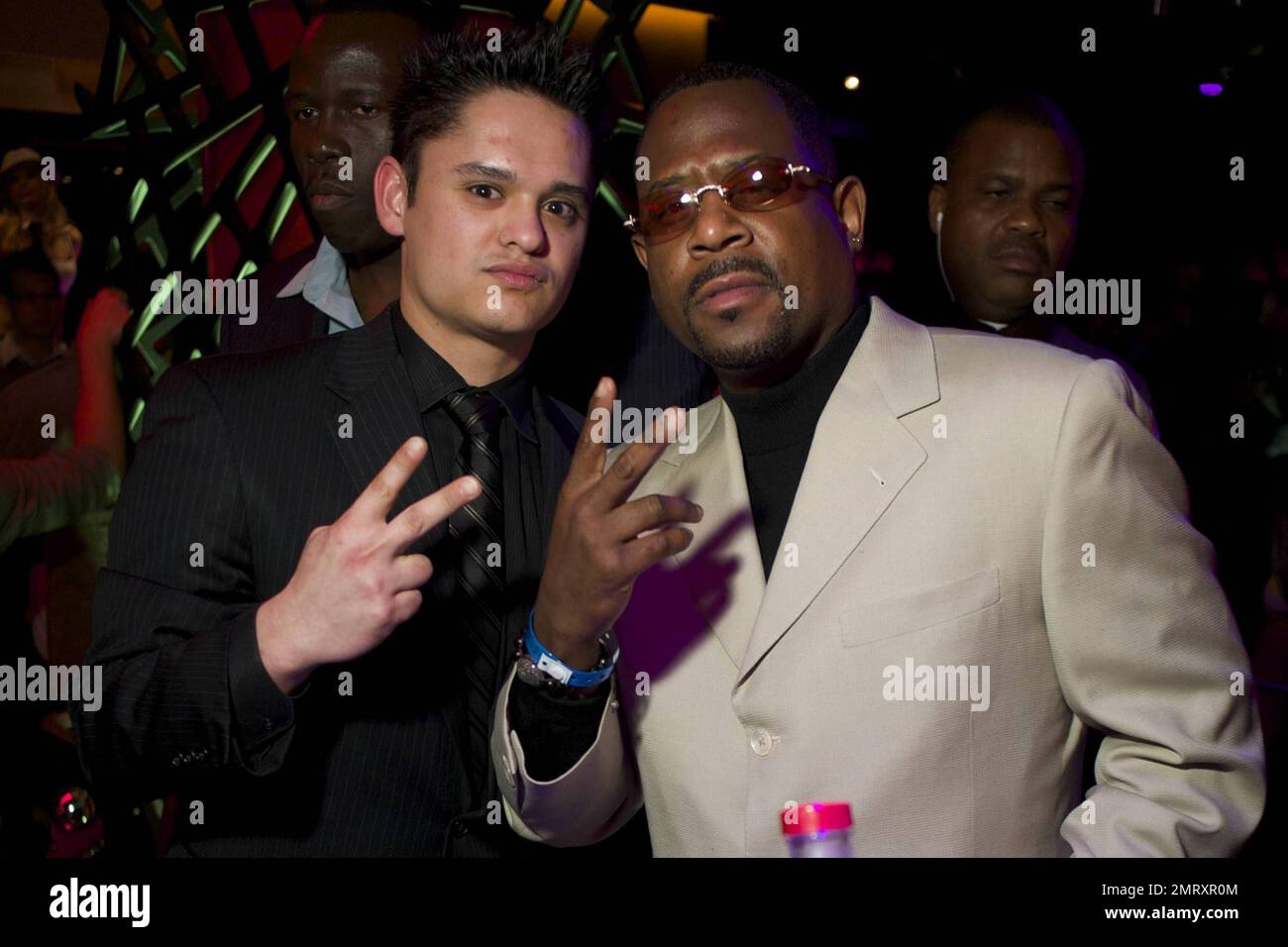 Comedian Martin Lawrence poses for photos in the VIP room at Infusion ...