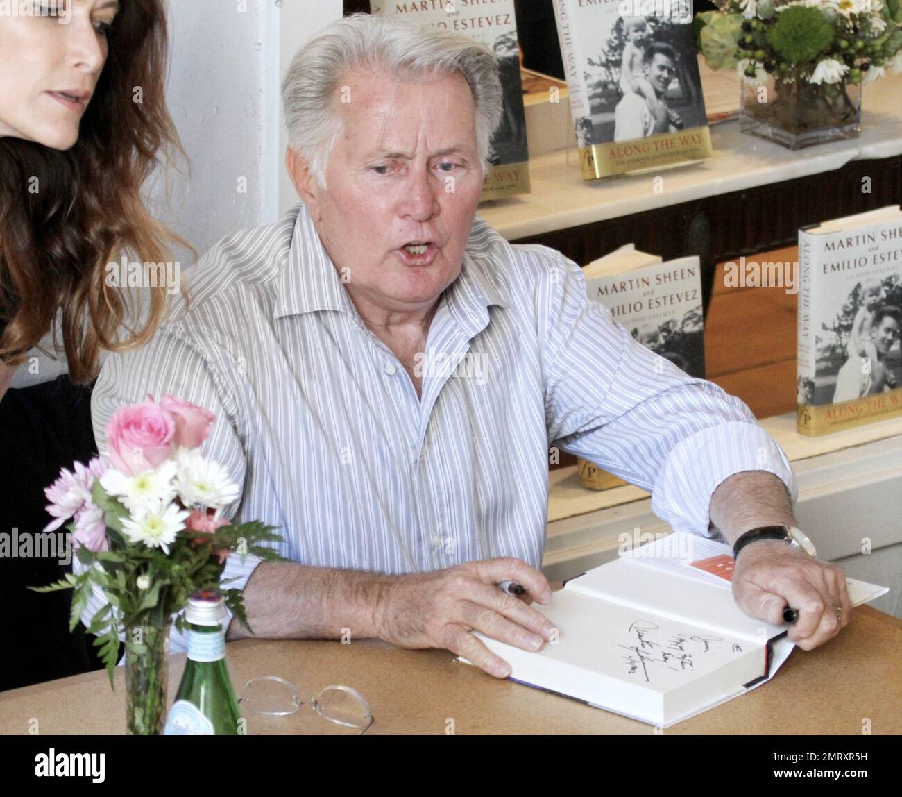 Just ahead of Father's Day tomorrow, actor Martin Sheen signs copies of ...