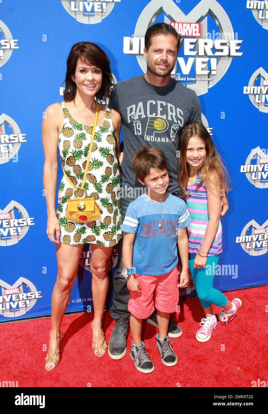 Brooke Burke-Charvet and family at Marvel Universe Live at the Forum in ...