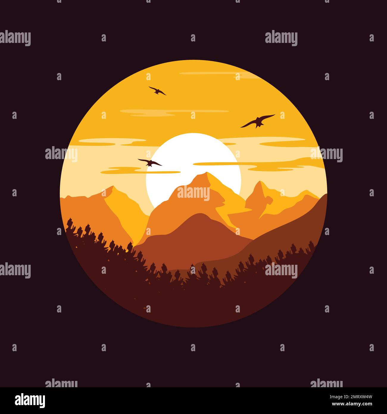Panorama discovery Stock Vector Images - Alamy