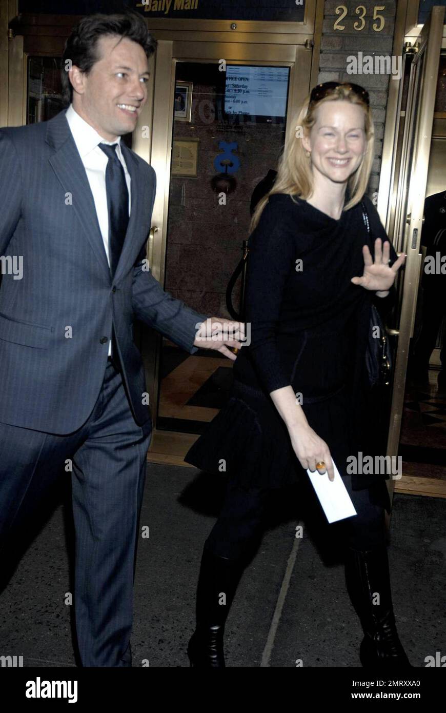 Laura Linney attends the opening night of "Mary Stuart" at the ...