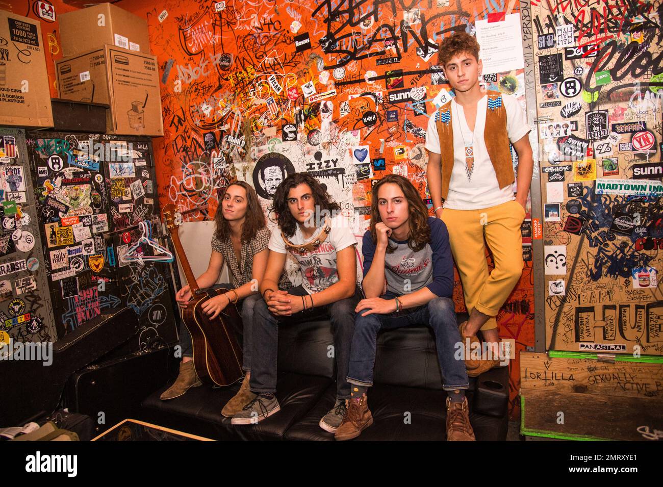 Sam Kiszka from left Danny Wagner, Jake Kiszka and Josh Kiszka of Greta ...