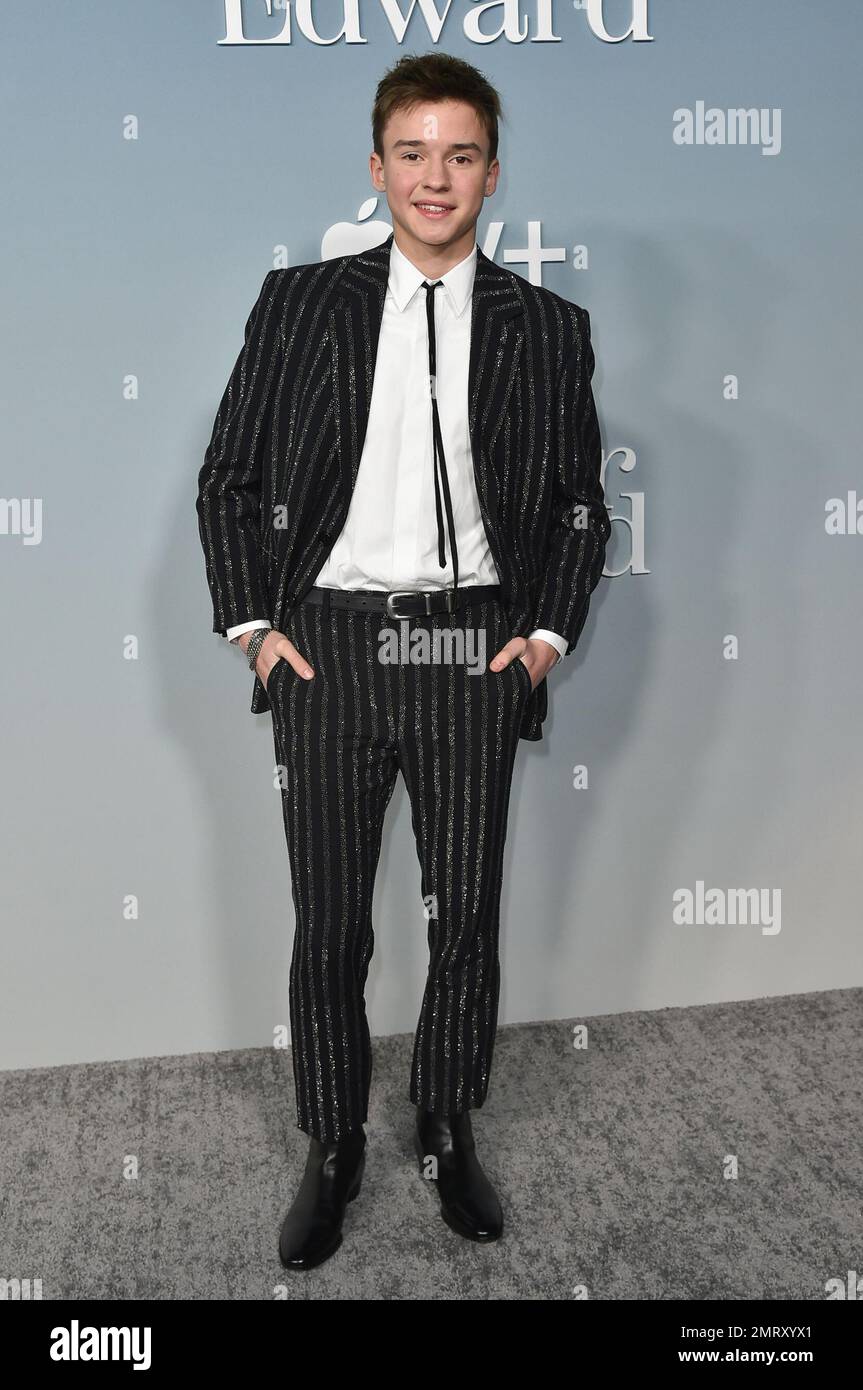 Maxwell Jenkins arrives at the premiere of "Dear Edward" on Tuesday ...