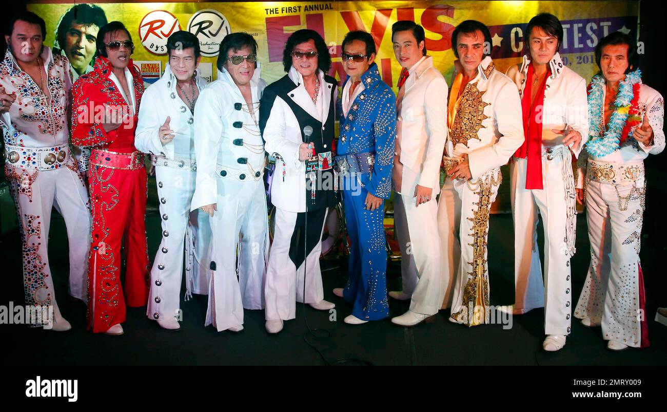 Elvis impersonator and organizer of the contest Douglas Masuda, fifth ...