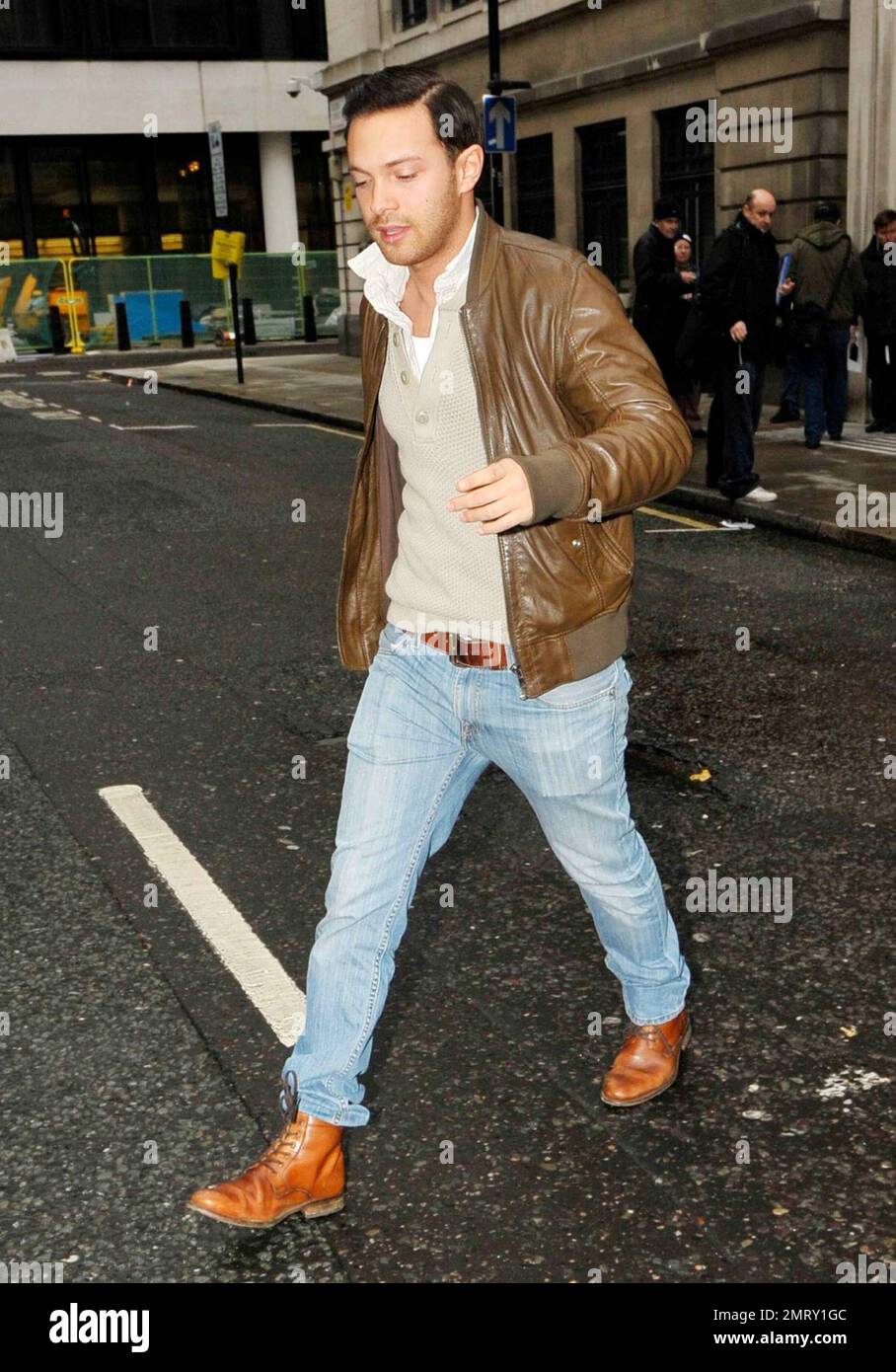 EXCLUSIVE!! Decked out in brown leather accessories, actor and singer ...