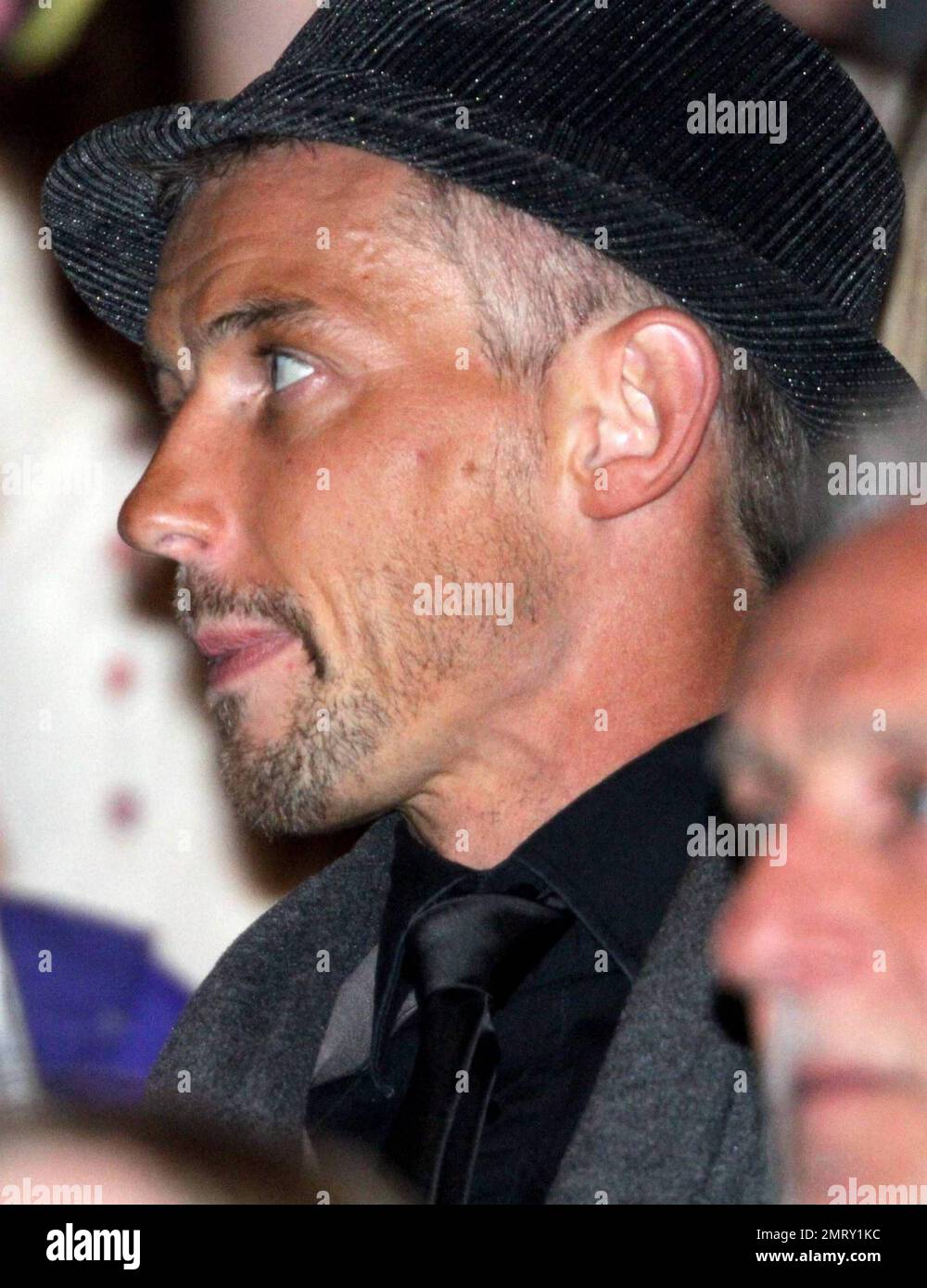 EXCLUSIVE!! A gaunt looking Luke Goss attends twin brother Matt Goss ...