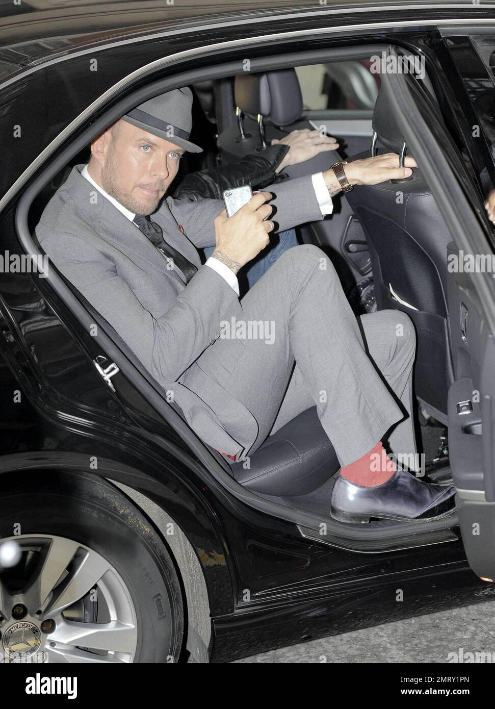 Super stylish singer songwriter Matt Goss arrives at and leaves BBC ...