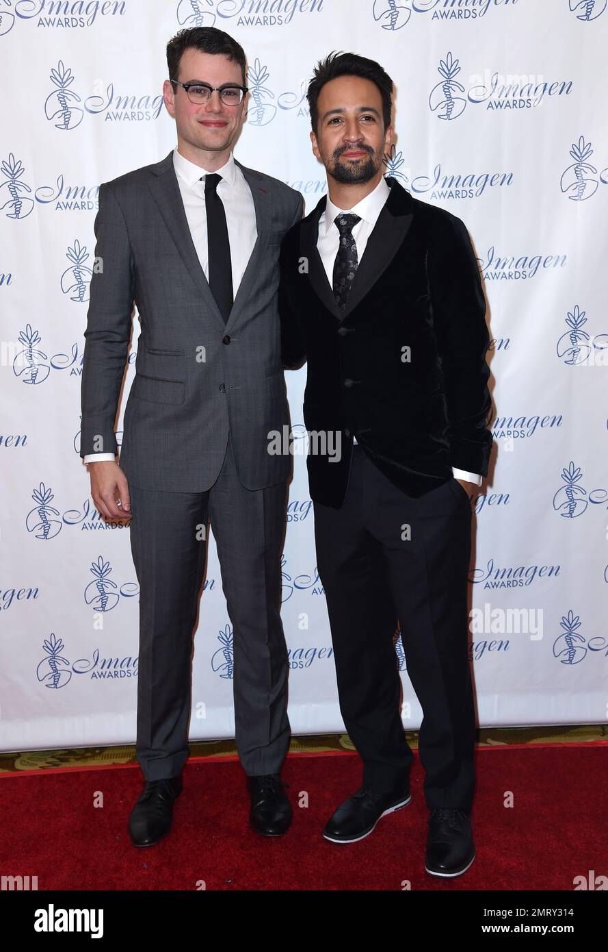Alex Horwitz, left, and Lin-Manuel Miranda arrive at the 32nd annual ...