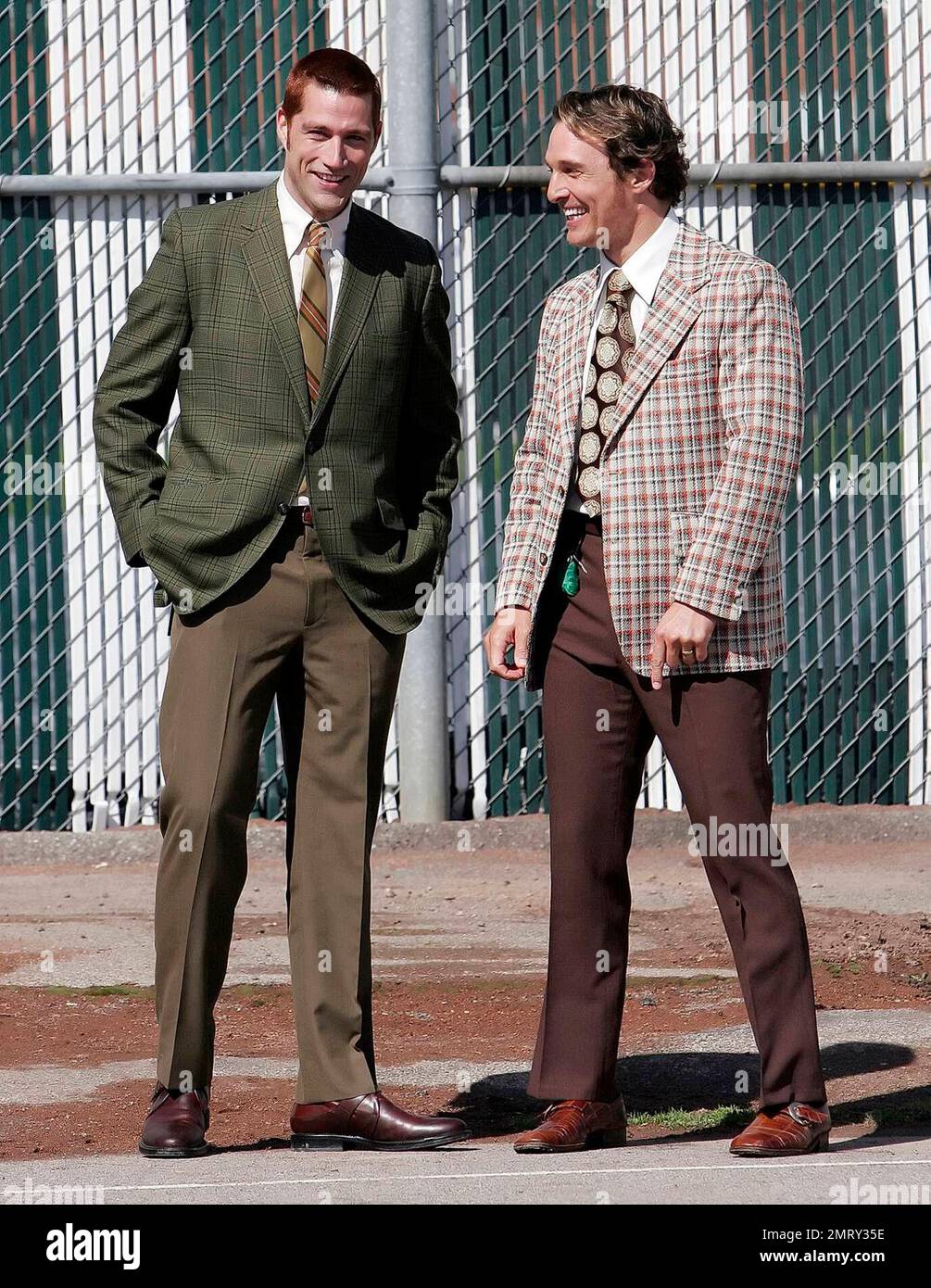 Exclusive!! Actors Matthew Fox, left, and Matthew McConaughey laugh ...