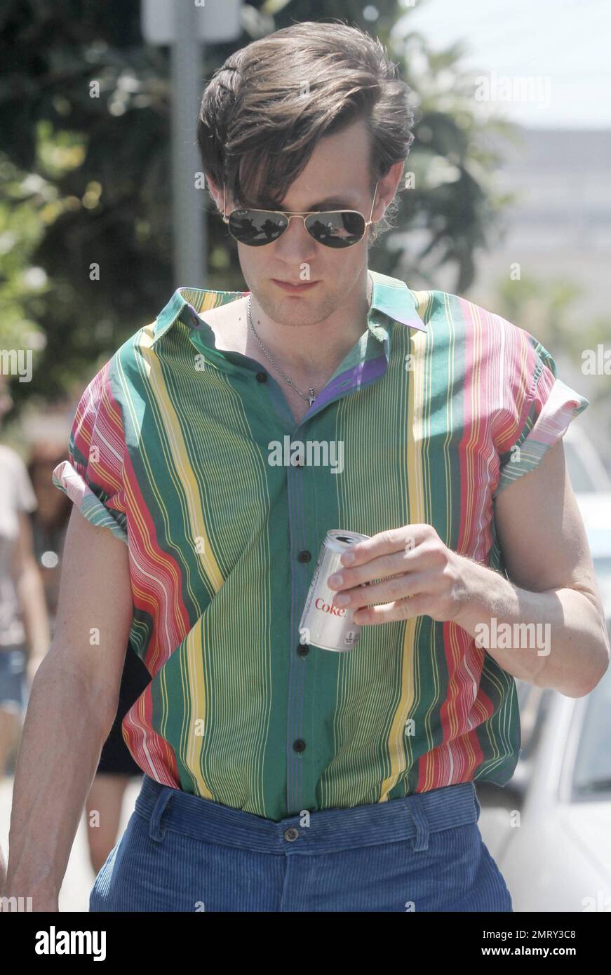 EXCLUSIVE!! "Doctor Who" star Matt Smith cuts his arm on a cactus ...