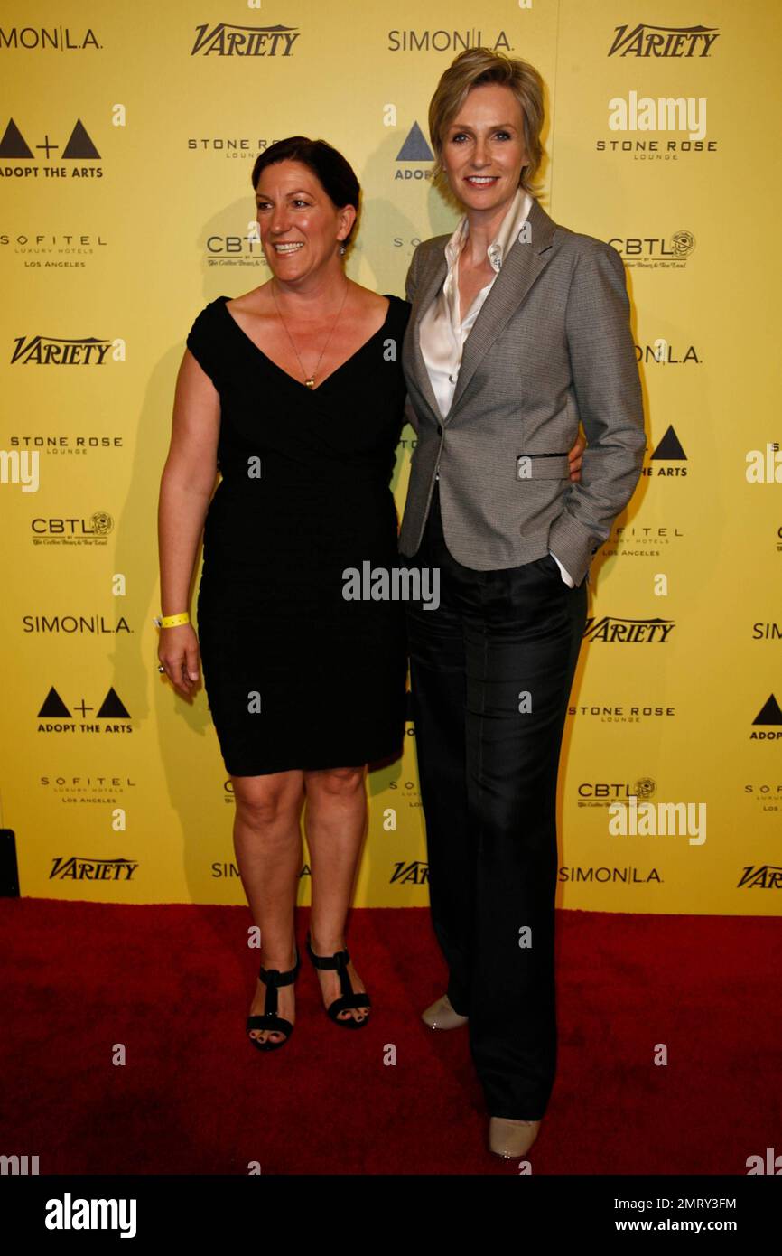 Jane Lynch and Abby Berman at the launch of Matt Sorum's "Adopt The ...