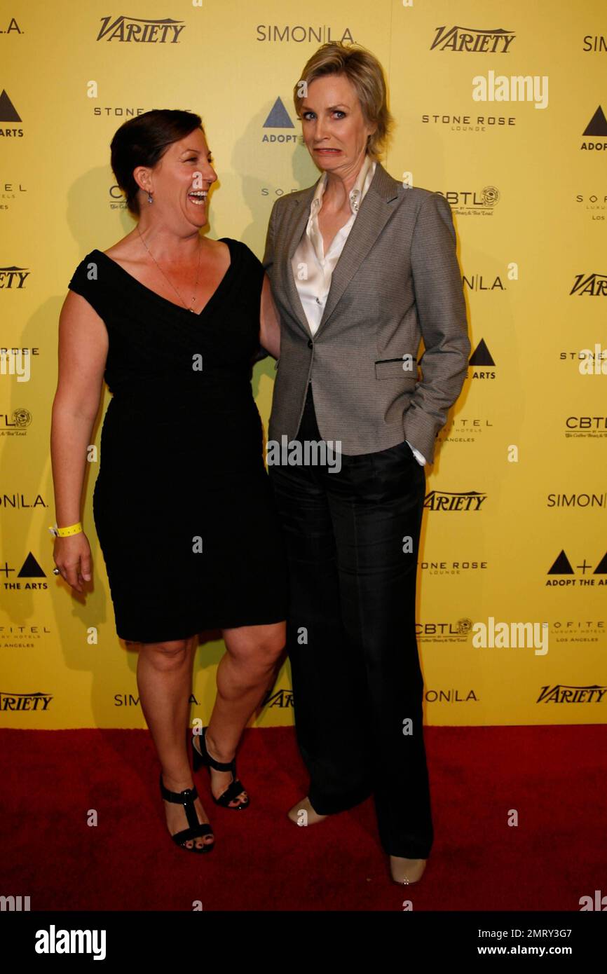 Jane Lynch and Abby Berman at the launch of Matt Sorum's "Adopt The ...