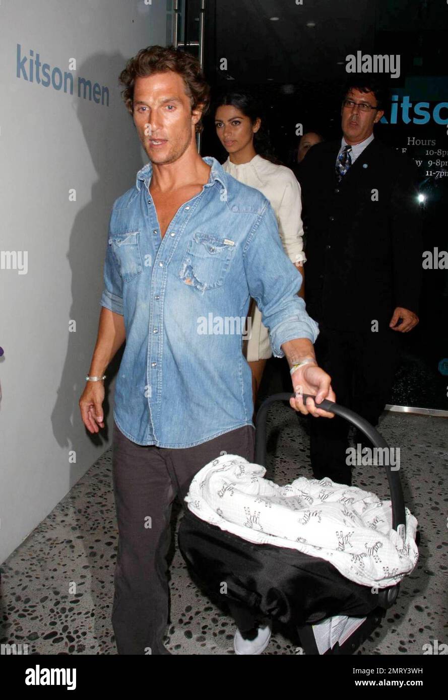 Matthew McConaughey and Camila Alves attend a red-carpet event at ...