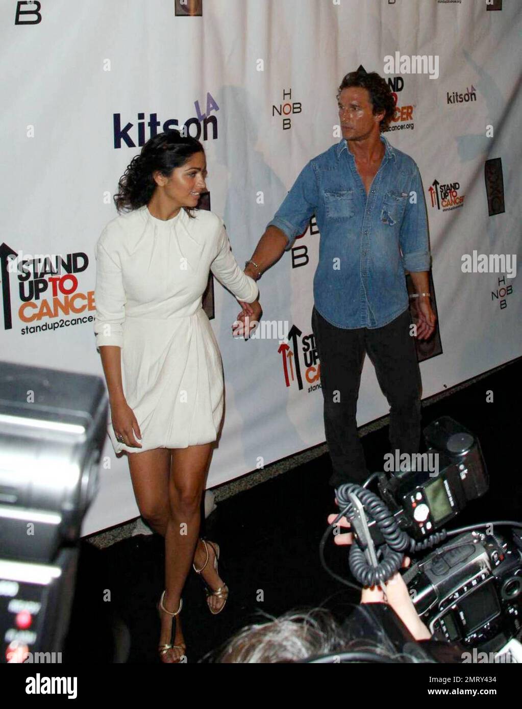 Matthew McConaughey and Camila Alves attend a red-carpet event at ...