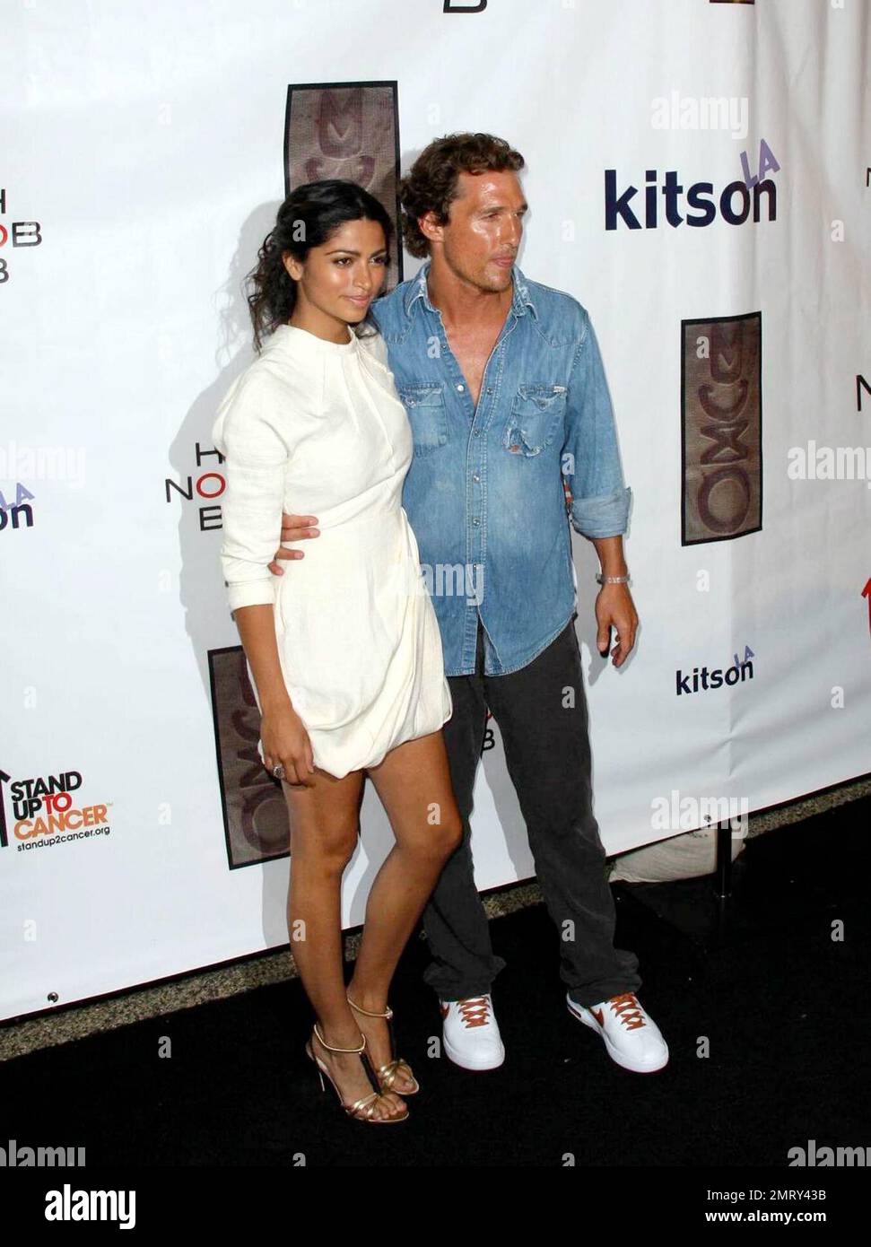 Matthew McConaughey and Camila Alves attend a red-carpet event at ...