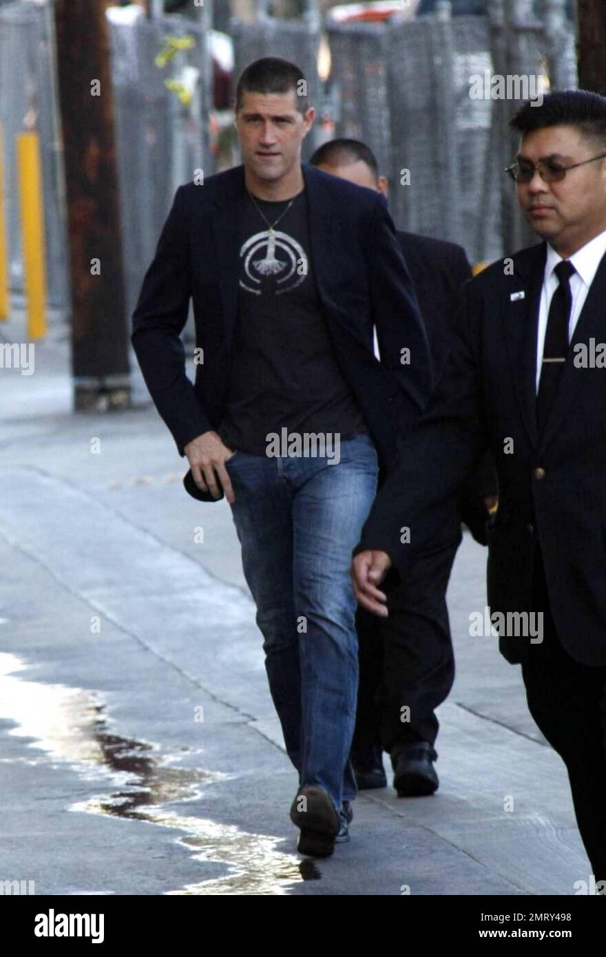 "Lost" star, hunky actor Matthew Fox arrives for an appearance on ...