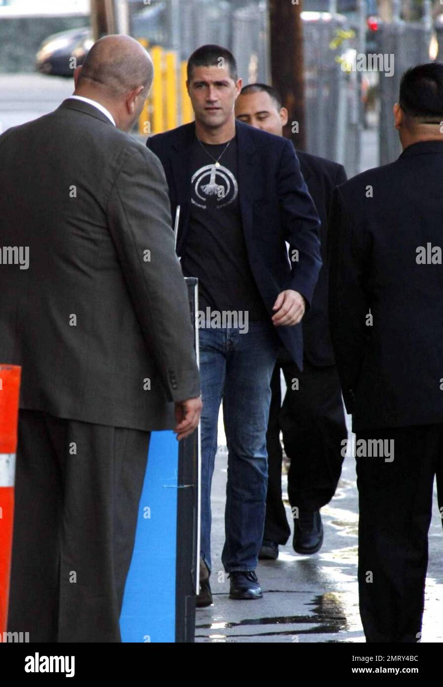 "Lost" star, hunky actor Matthew Fox arrives for an appearance on ...