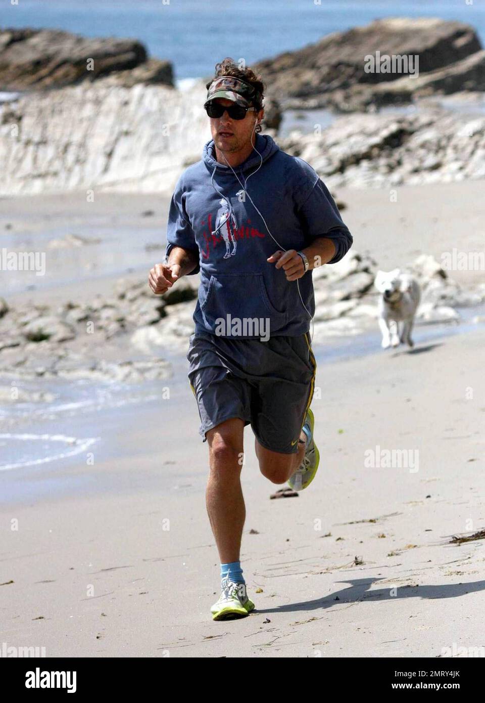 Actor Matthew McConaughey was seen jogging in Malibu this morning with ...