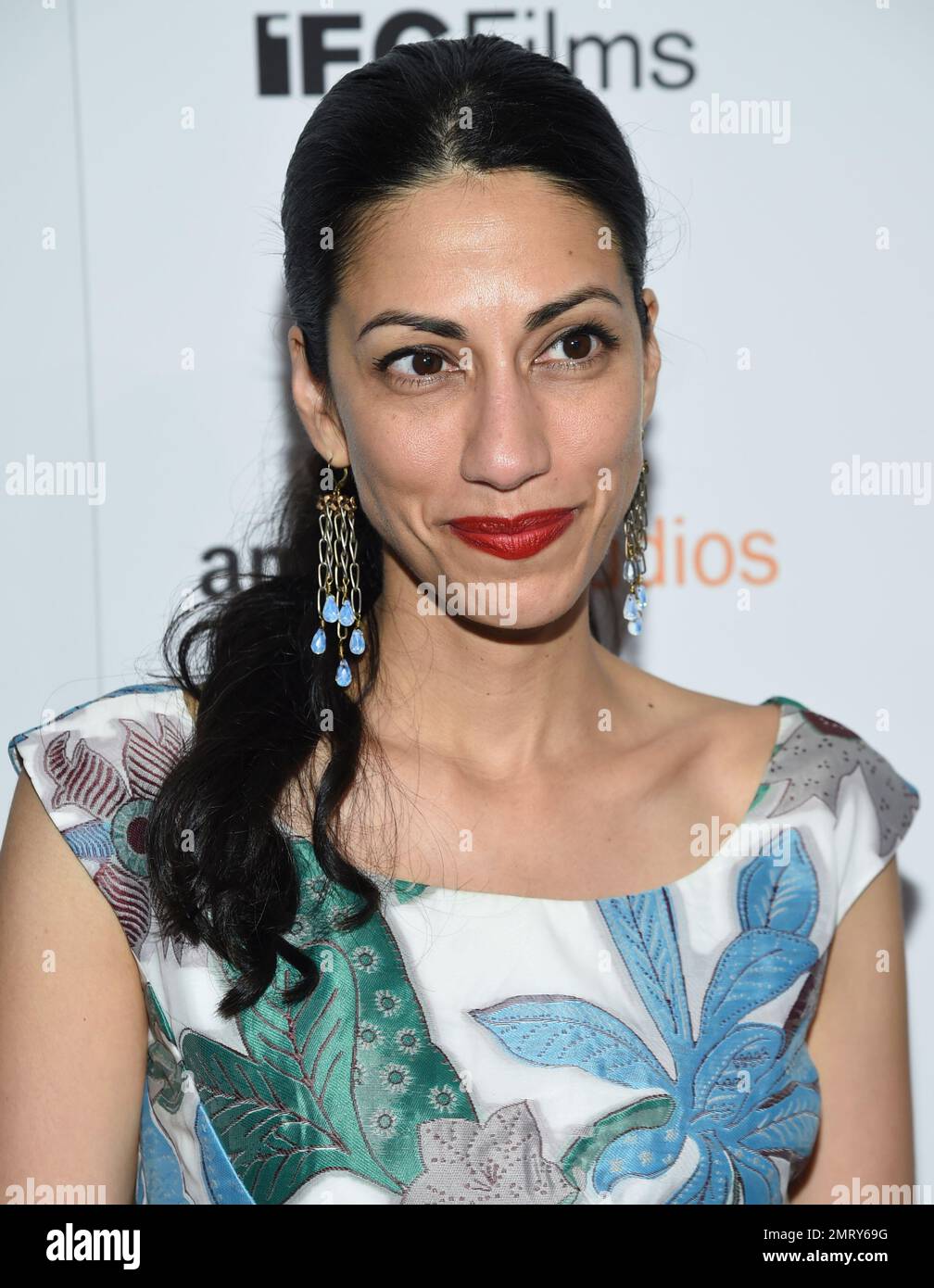 Huma Abedin attends the premiere of Amazon Studios' and IFC Films', "Crown Heights", at ...