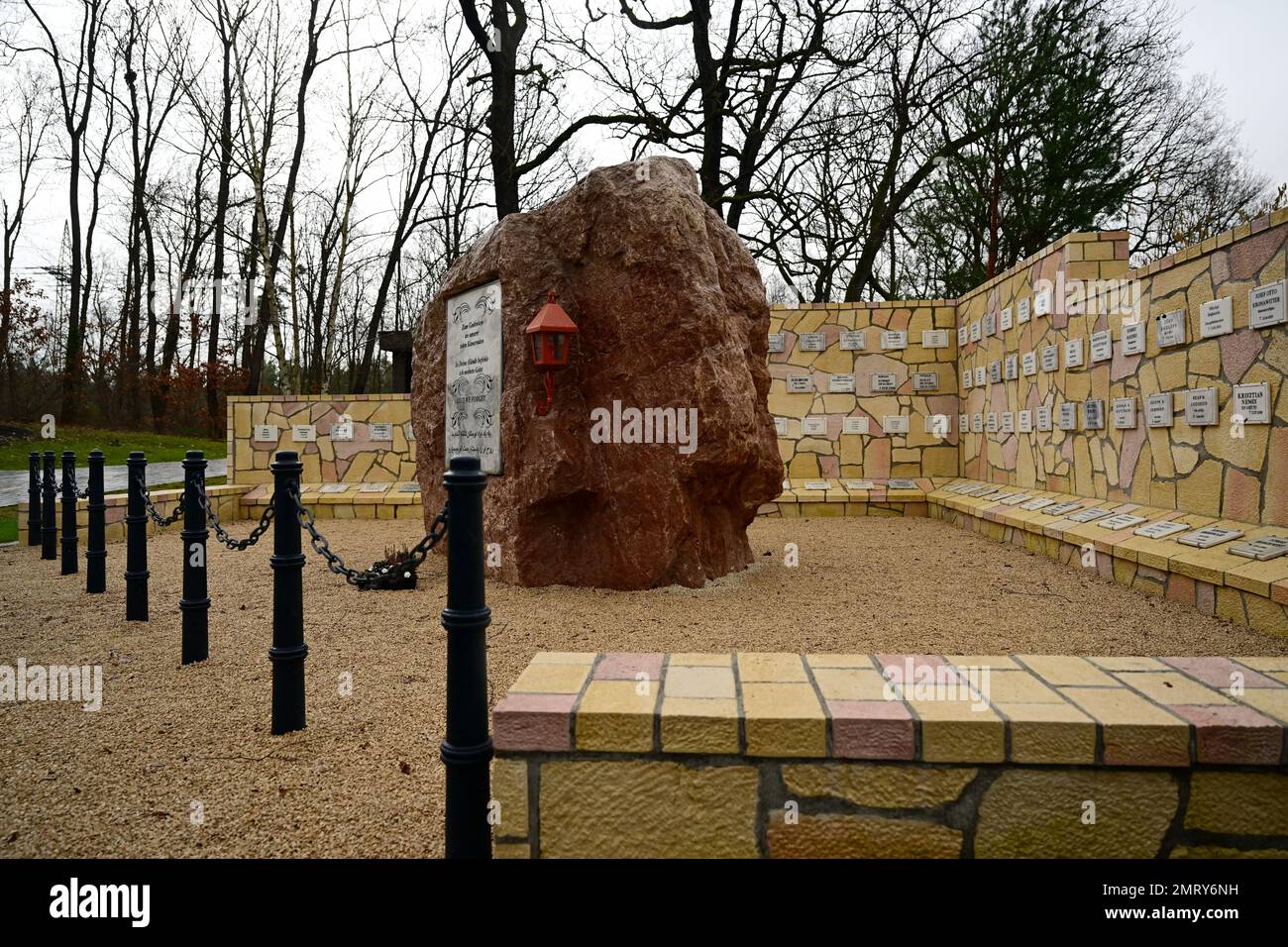 Berlin, Germany. 30th Jan, 2023. A stone commemorates the soldiers who ...