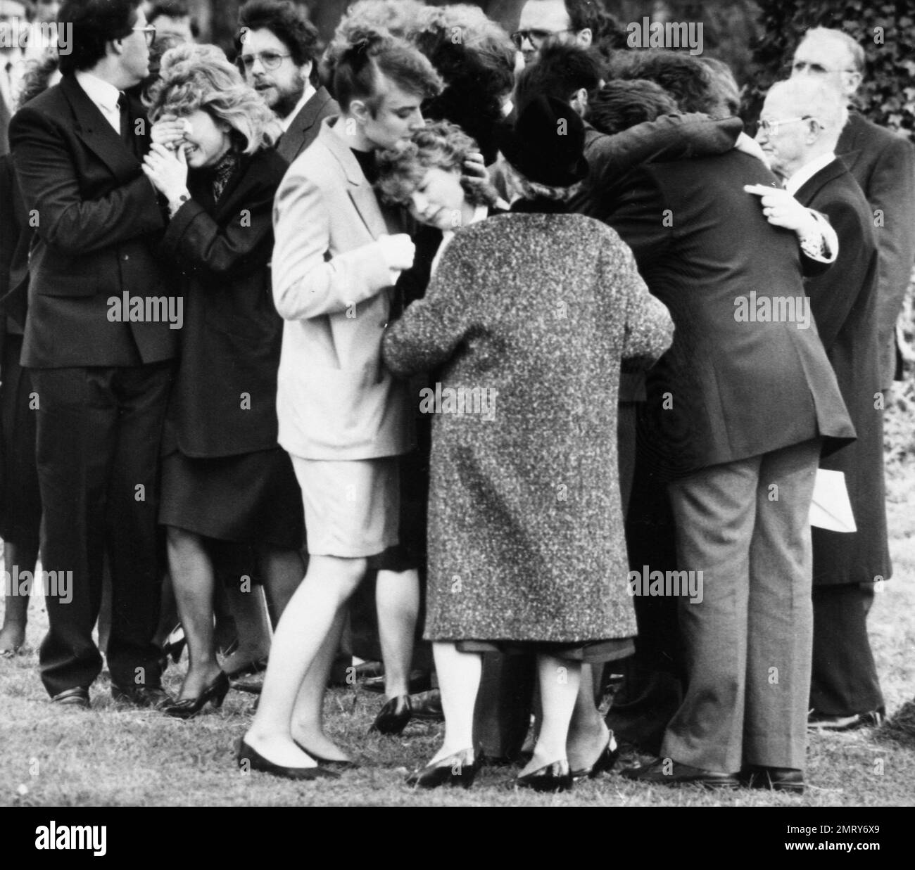 Family, friends and other mourners at the funeral service for Corporal ...