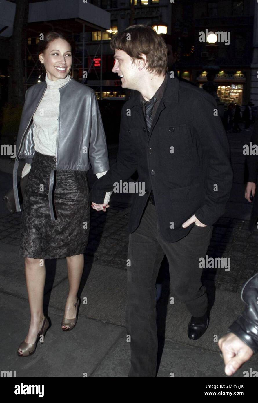 Singer Rob Thomas and wife Marisol arrive for the Max Azria fashion ...