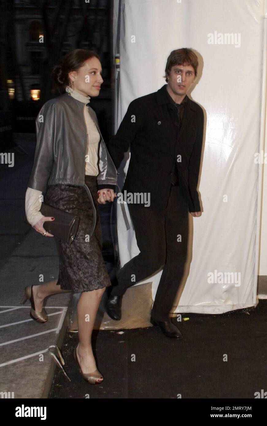 Singer Rob Thomas and wife Marisol arrive for the Max Azria fashion ...