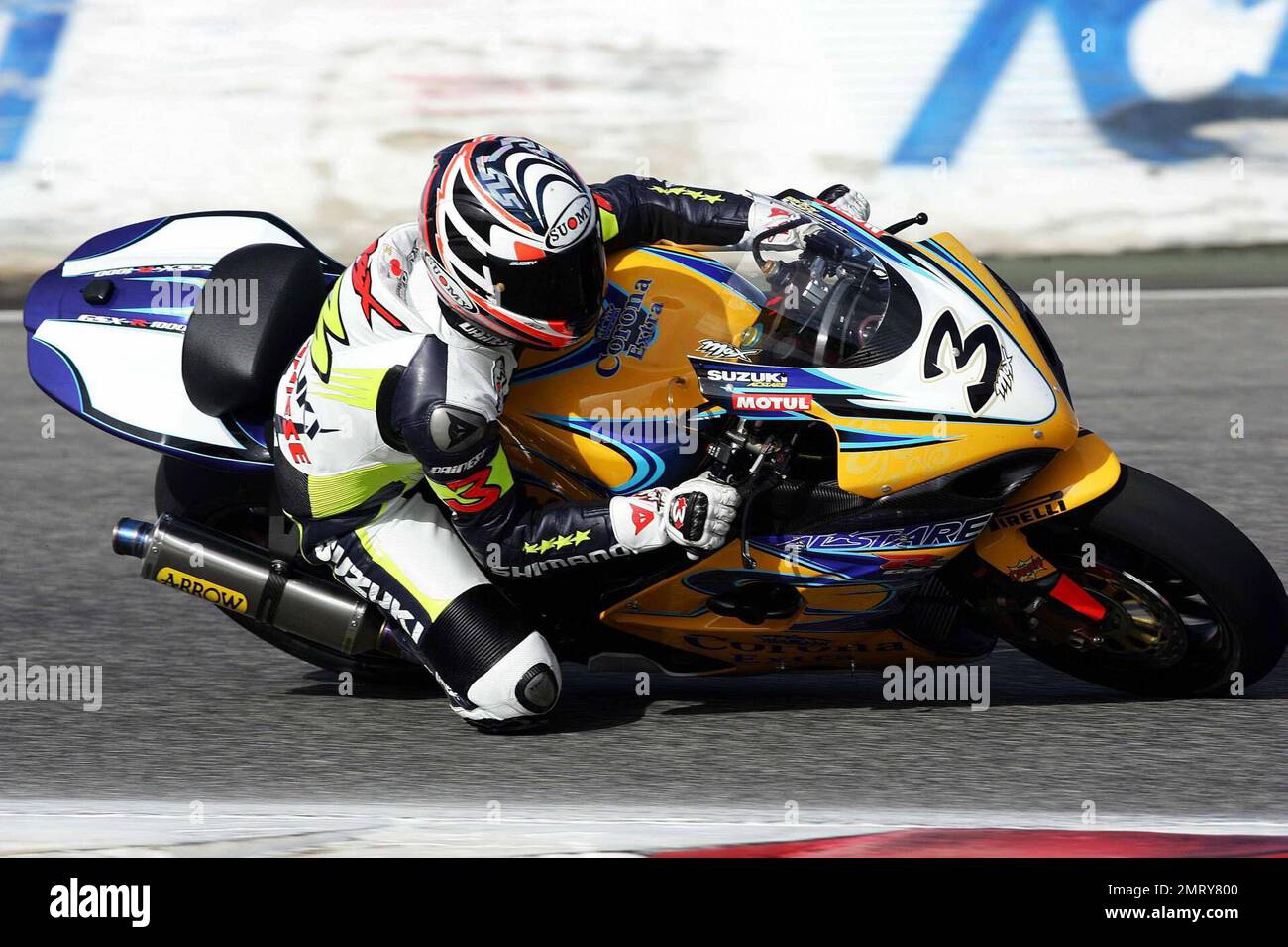 Ex World Champion Max Biaggi debuts his new Suzuki superbike ...